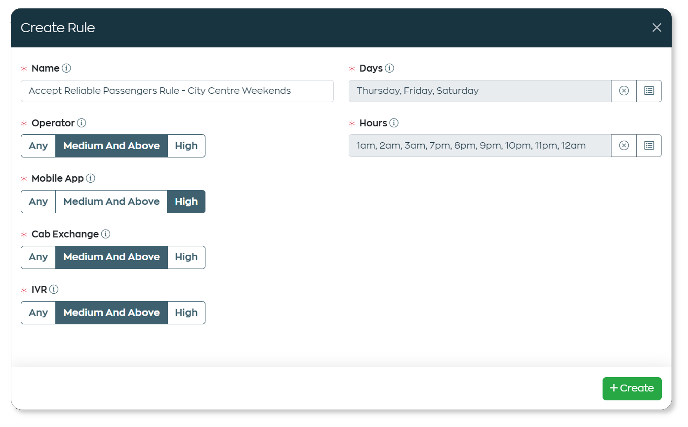 Configuring Booking Controls - 365 Management – Autocab Help