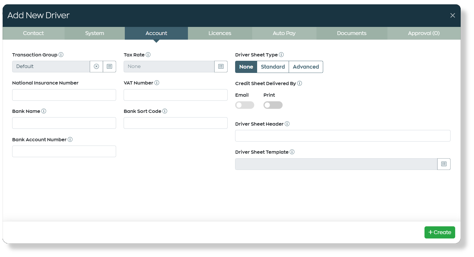 Overview of Drivers Screen - 365 Management – Autocab Help