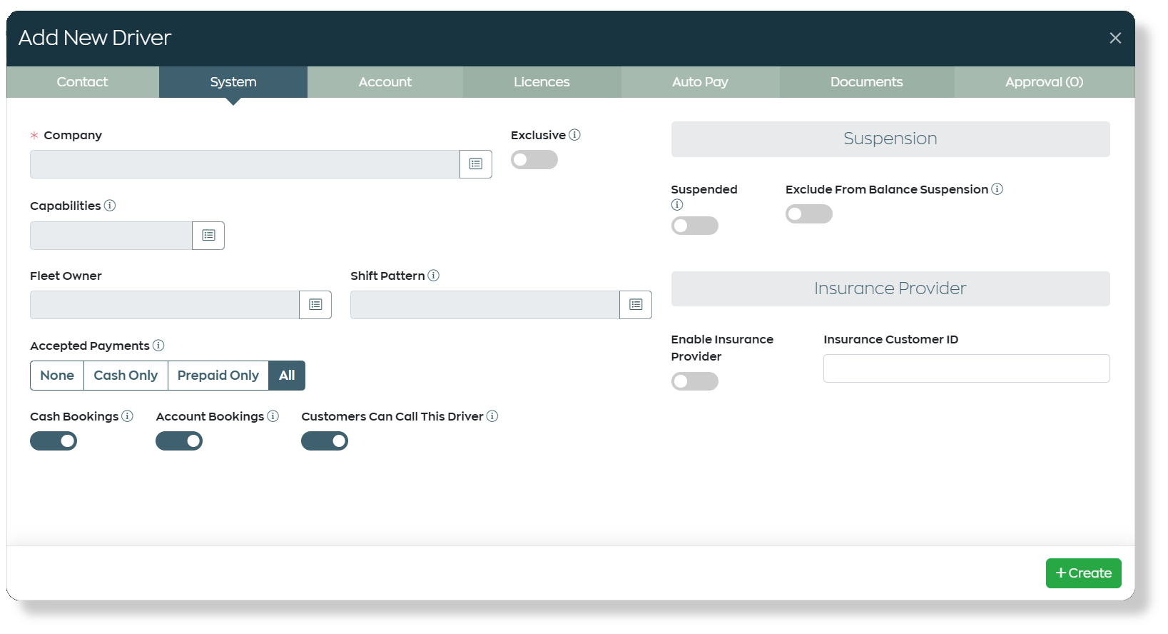 Overview of Drivers Screen - 365 Management – Autocab Help